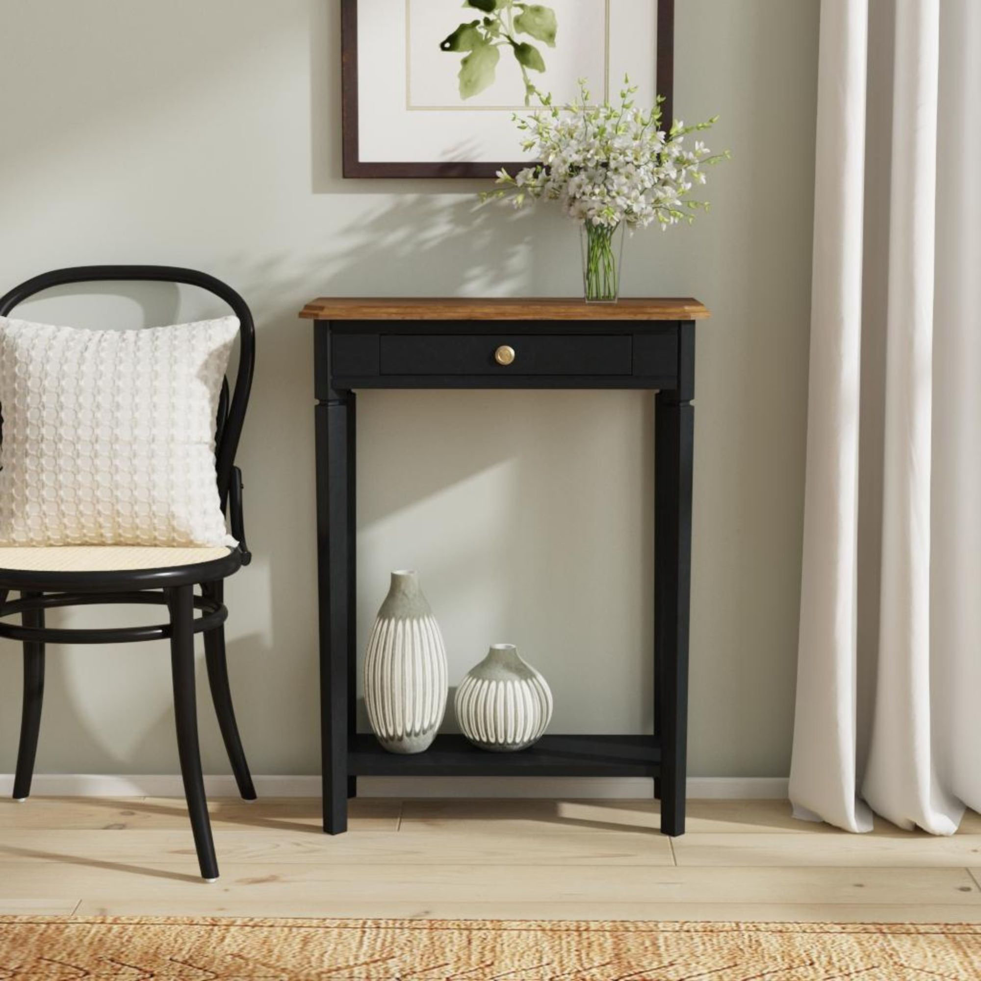 Lark Manor™ Mariyah 2 Tone Console Table With Drawer & Reviews | Wayfair
