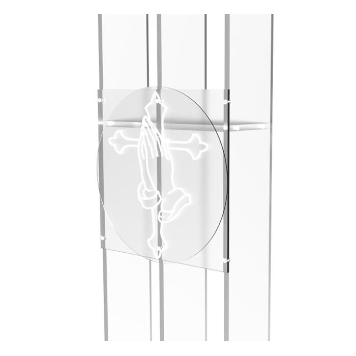 FixtureDisplays Clear Podium Plexiglass Lecturn Transparent Church ...