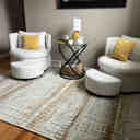 Trent Austin Design® Overbey Striped Ivory/Yellow/Gray Area Rug ...