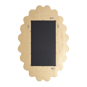 AllModern Anders Modern Wavy Framed Oval Wall Mirror | Wayfair