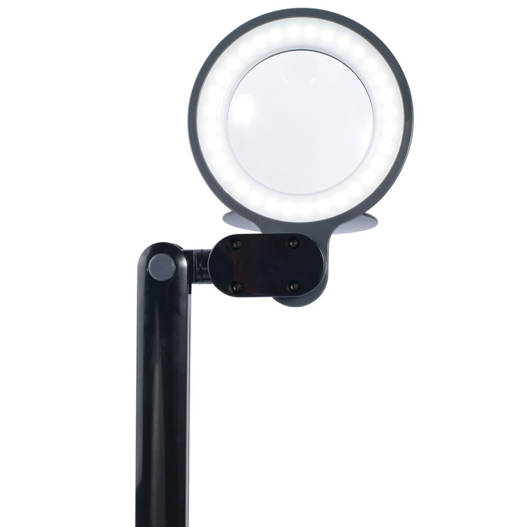 OttLite Space Saving LED Magnifier Desk Lamp - 1.75x Optical Grade ...