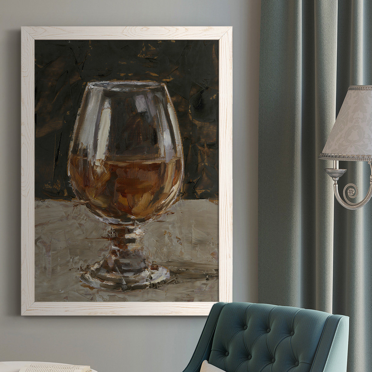 Fleur De Lis Living The Hard Stuff III Framed On Canvas Print | Wayfair