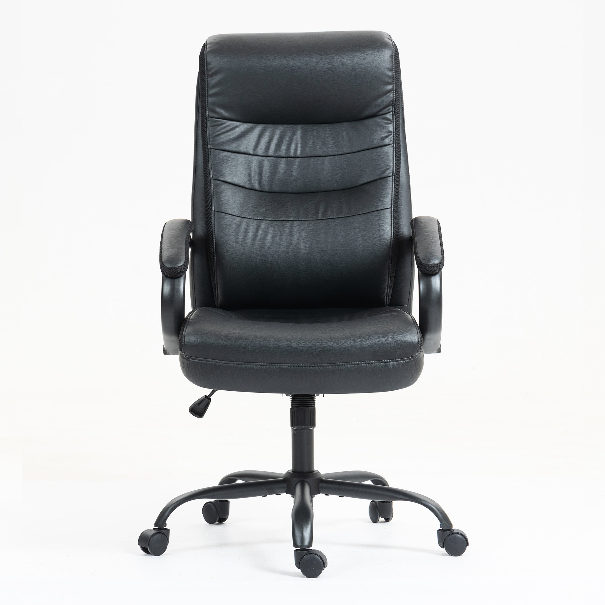 Inbox Zero Comfy High-Back Pu Chair With Adjustable Height, Stain- And ...