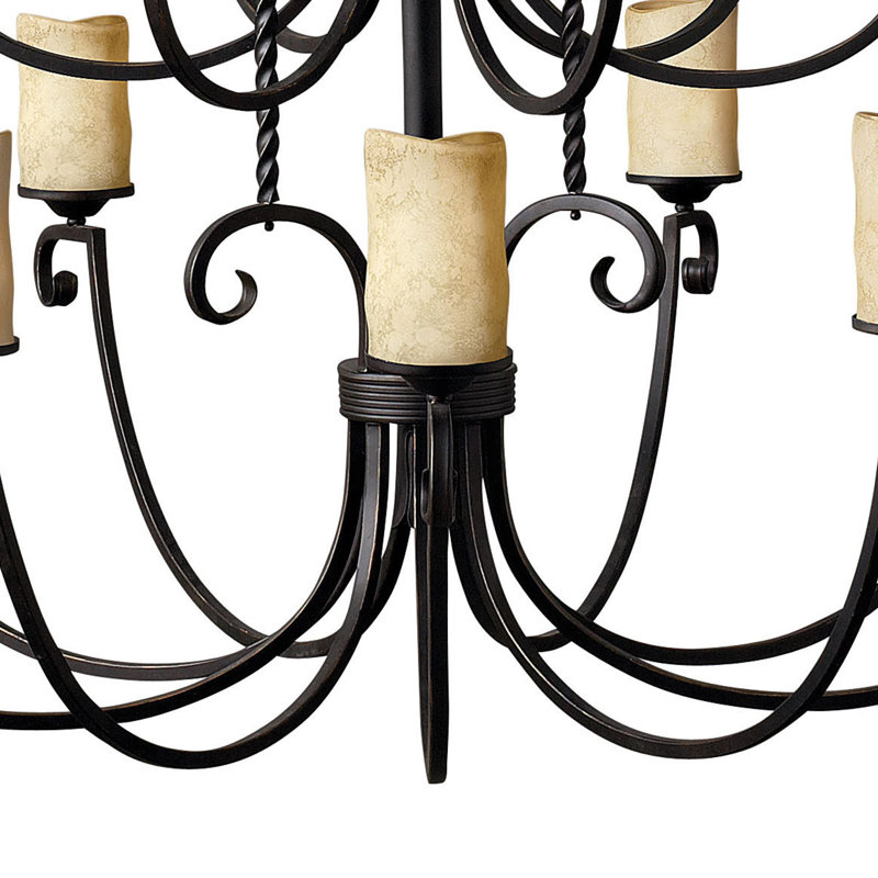 Hinkley Casa 18 - Light Shaded Tiered Chandelier | Wayfair