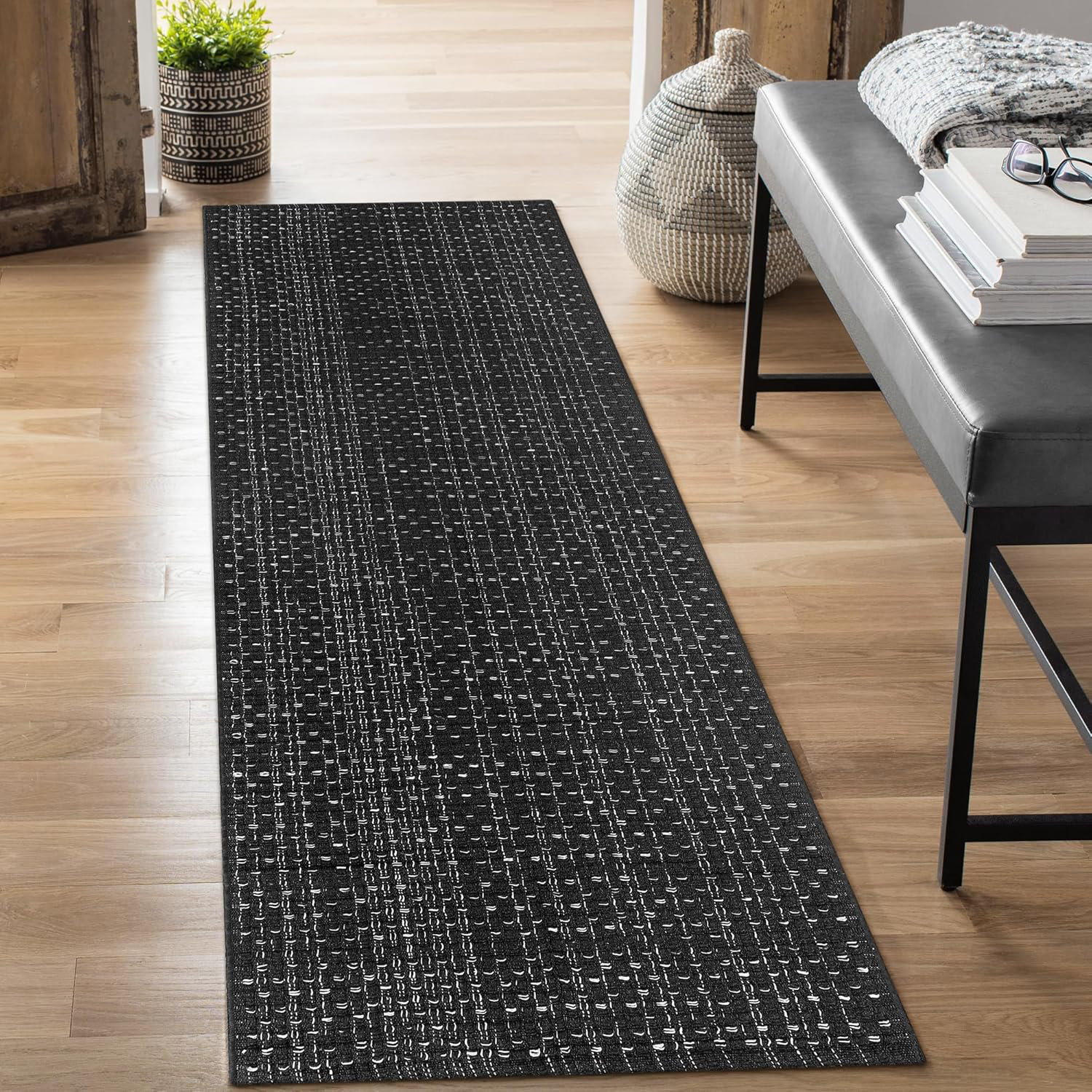 Ebern Designs Modern Reversible Bohemian Runner Rug | Wayfair