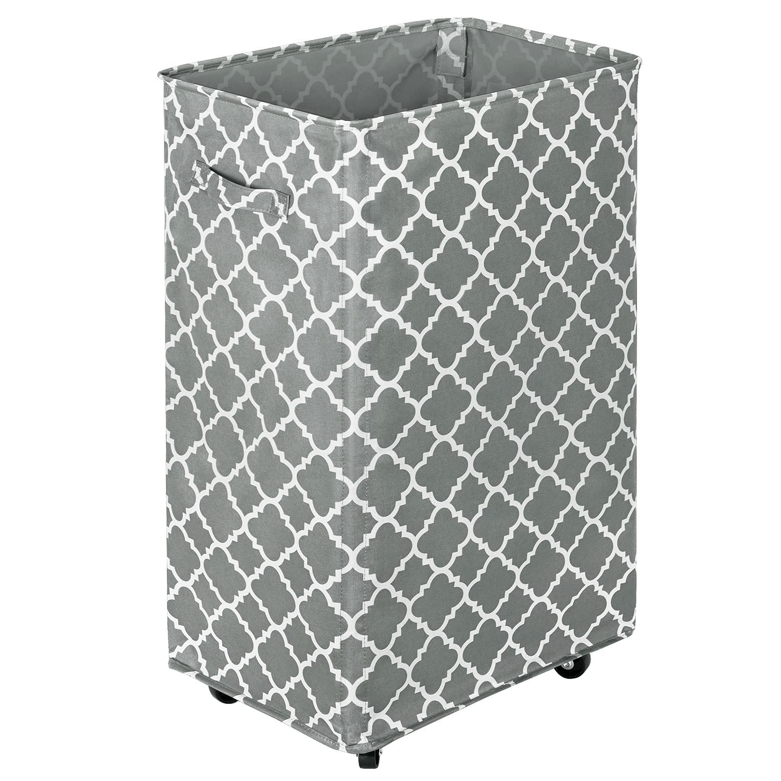 Red Barrel Studio® Large Rolling Laundry Basket Wheels 90L Collapsible ...