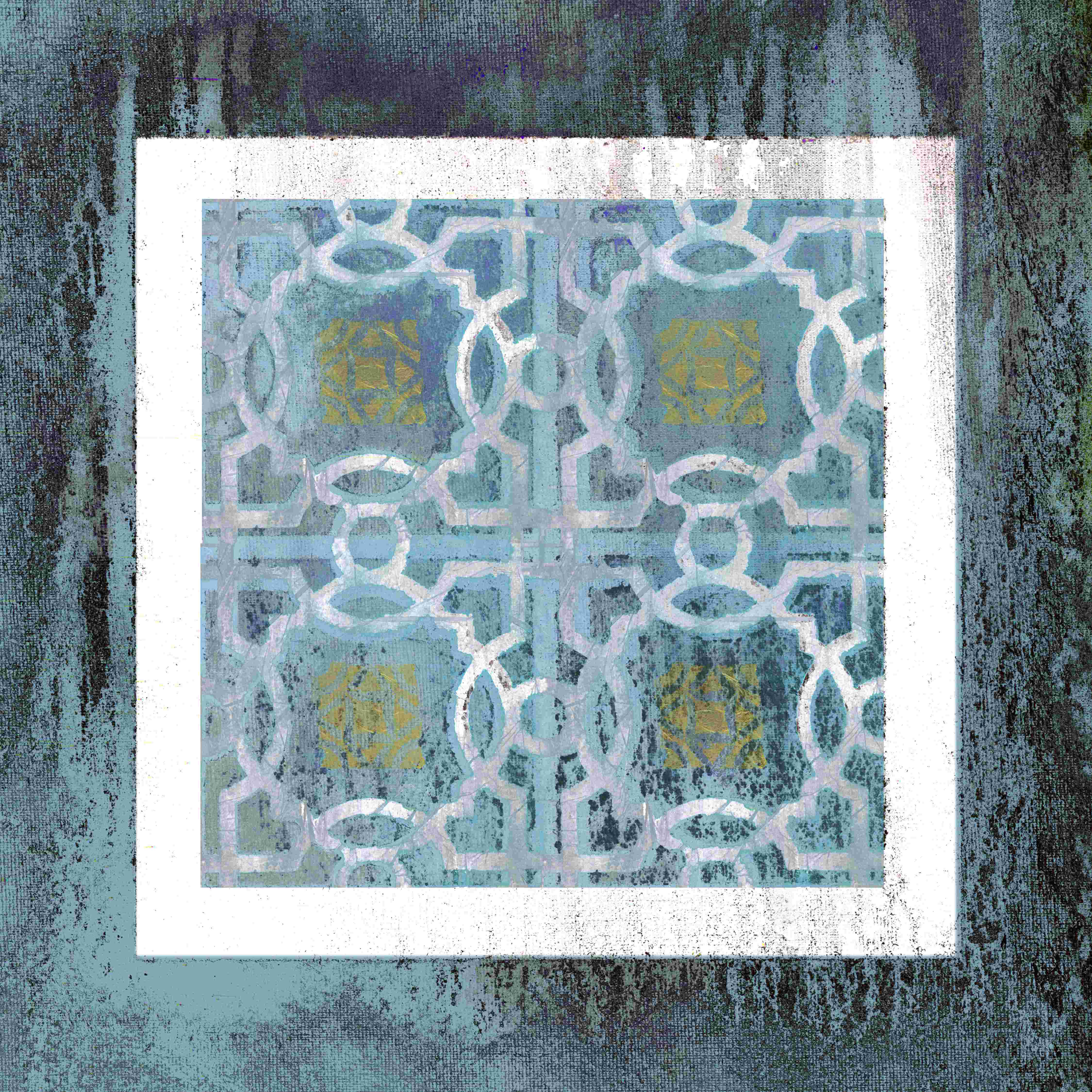 Winston Porter Exotic Tile 2 - Wrapped Canvas Painting | Wayfair