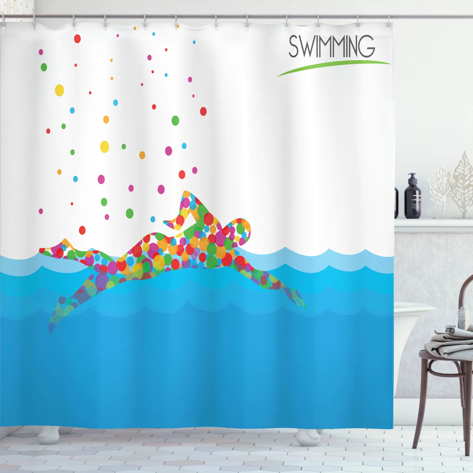 Ambesonne Olympics Shower Curtain Set + Hooks | Wayfair