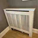 LUVODI Tall Vertical Slats Radiator Cover Wood Cabinet Modern Radiators ...