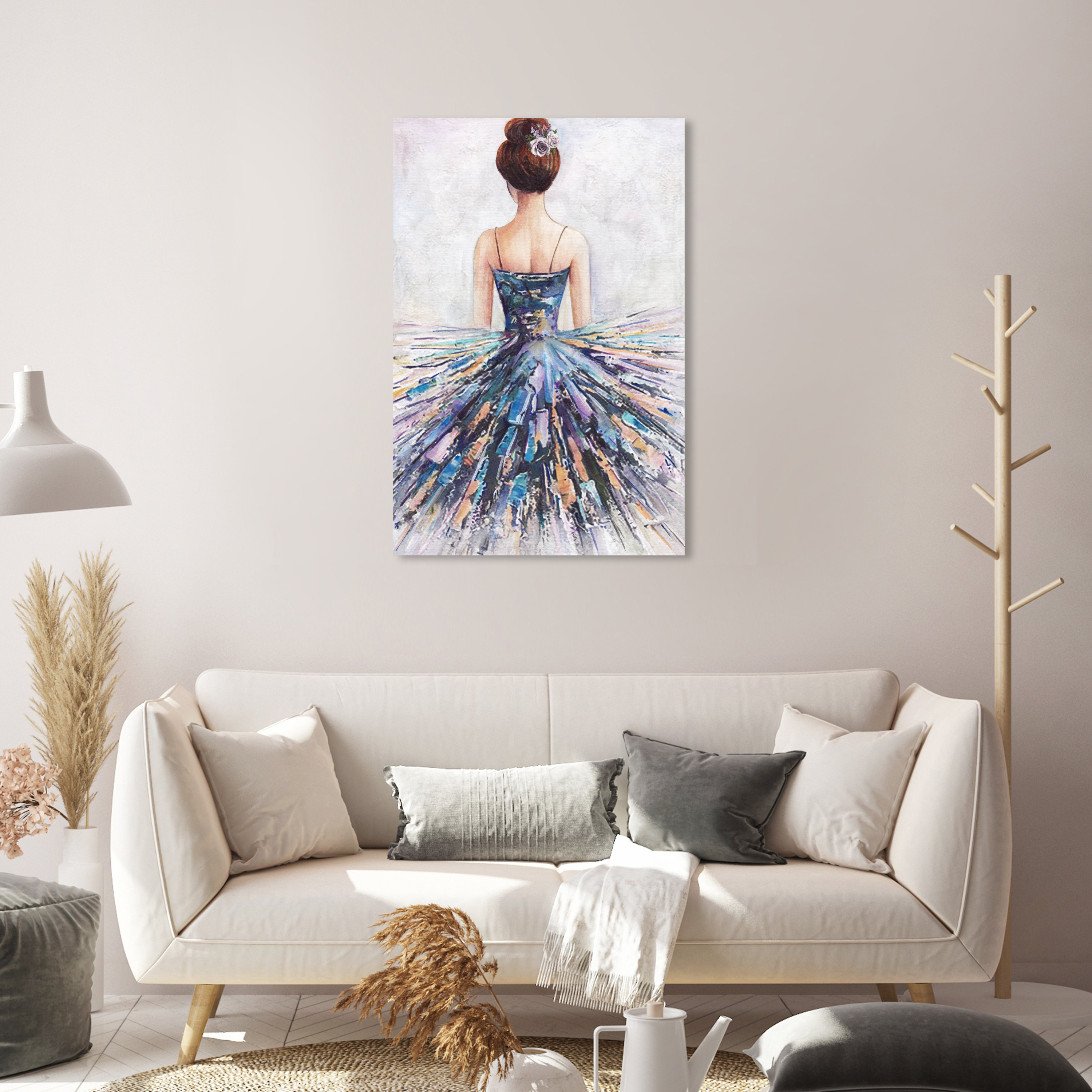 Oliver Gal Lovely Lady, Elegant Female Gown Glam Blue " Lovely Lady ...