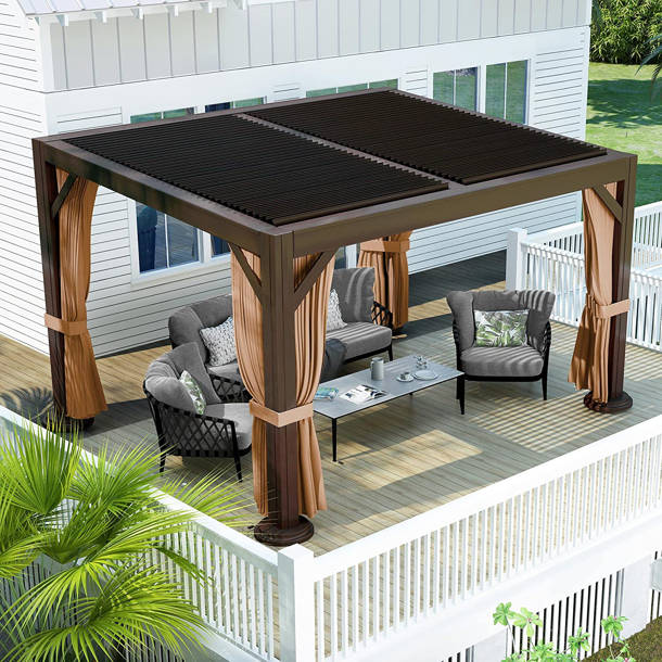 Garden Winds Parlay Scroll Gazebo Replacement Canopy Top Cover ONLY ...