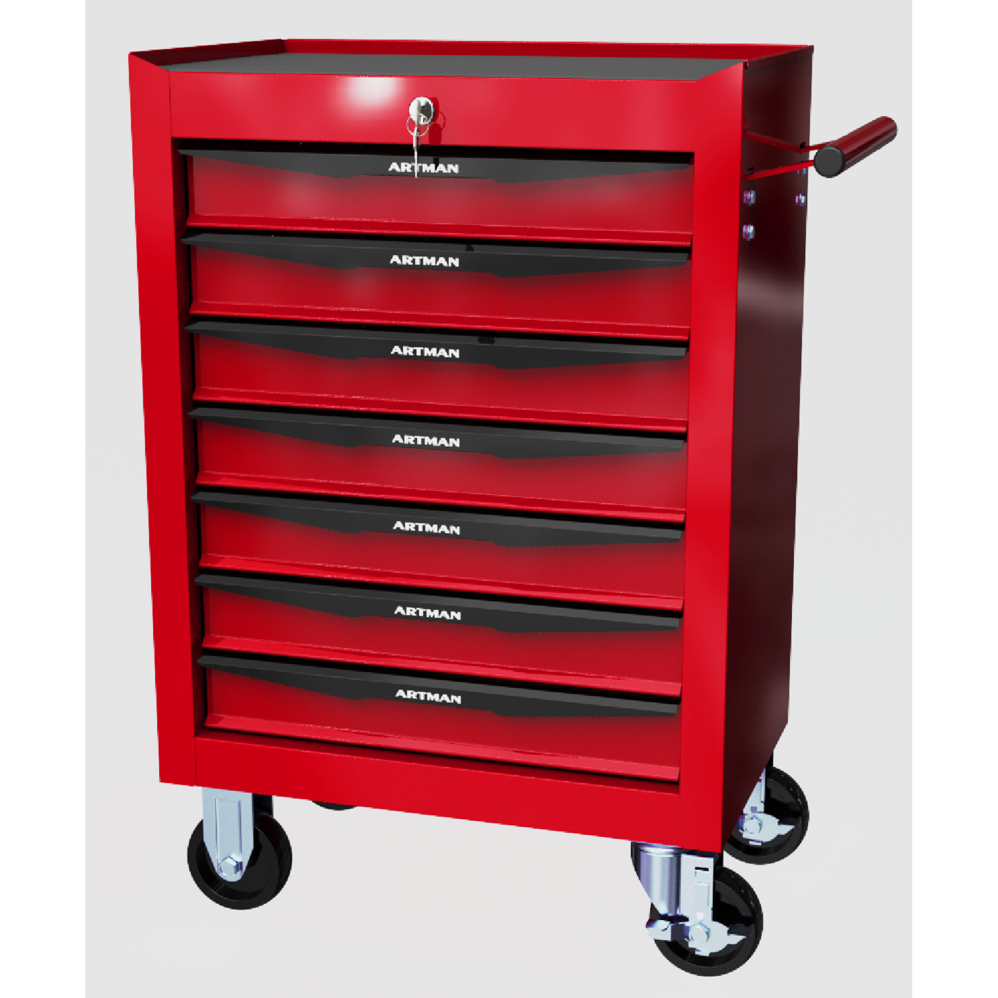 17 Stories -drawer Rolling Tool Chest With Ball Bearing Slides, Steel ...