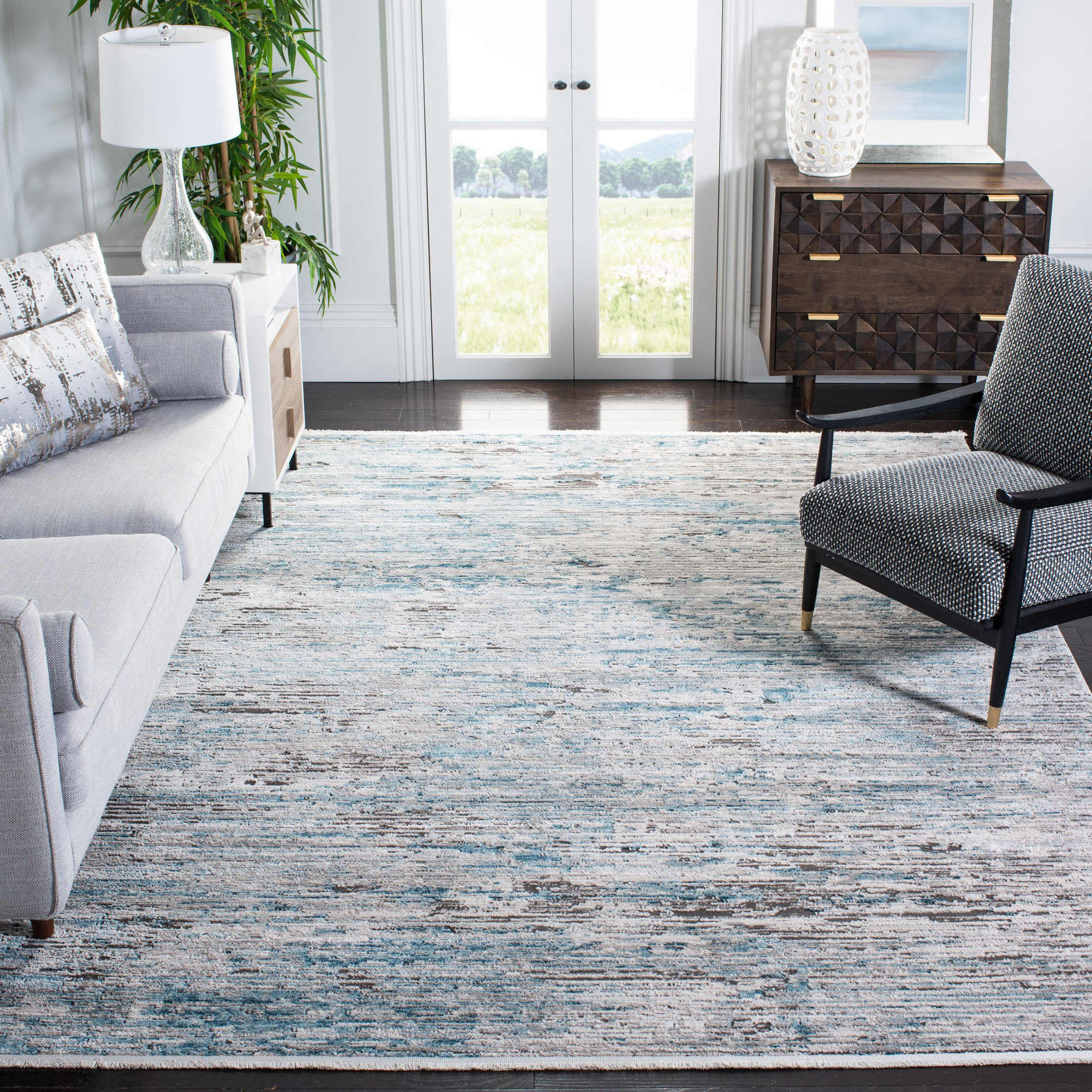 Williston Forge Branchville Performance Abstract Rug & Reviews | Wayfair