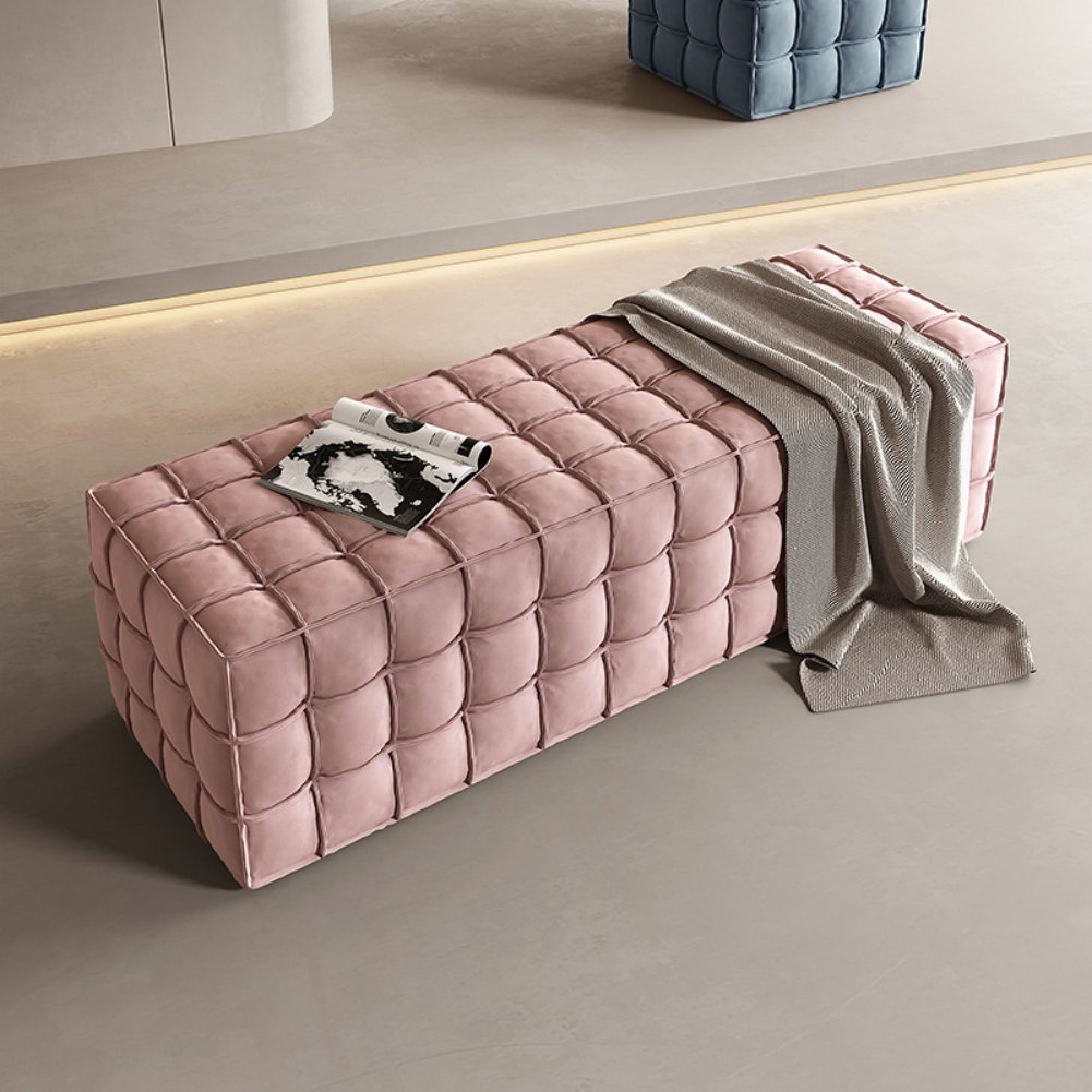 Everly Quinn Modern Simple Fabric Bench | Wayfair