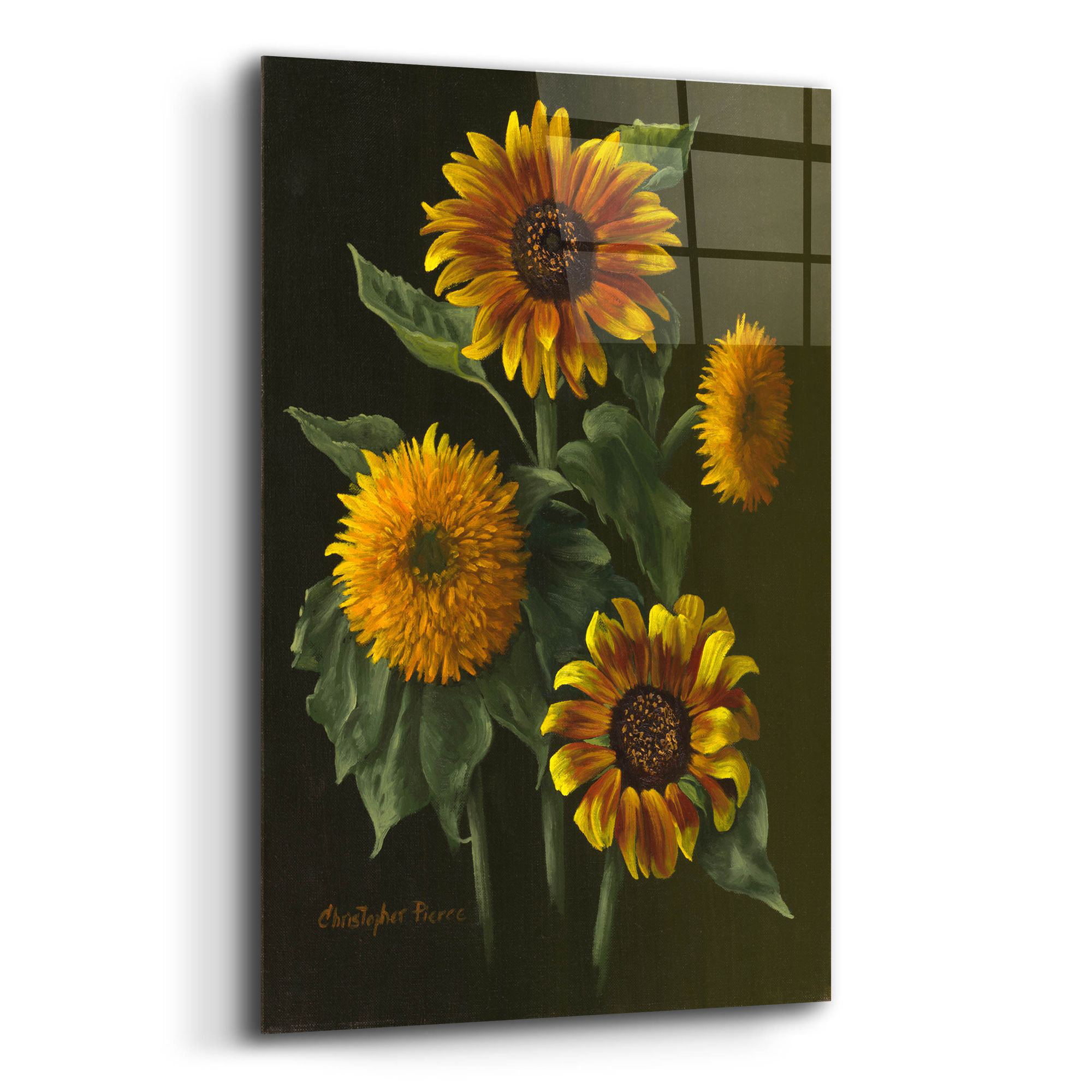 August Grove® Four Sunflowers On Plastic / Acrylic by Christopher ...