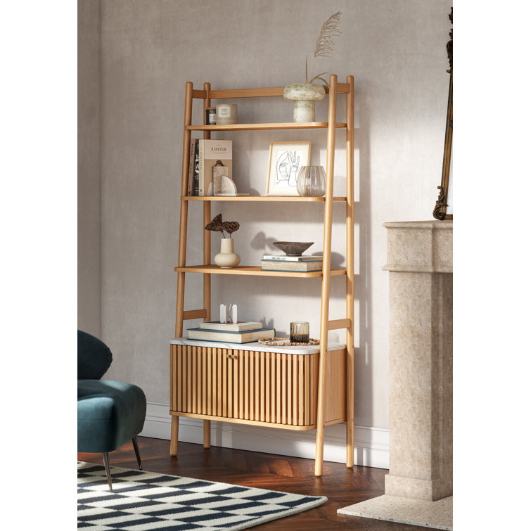 Corrigan Studio Nohan 180cm H x 88cm W Ladder Bookcase | Wayfair.co.uk