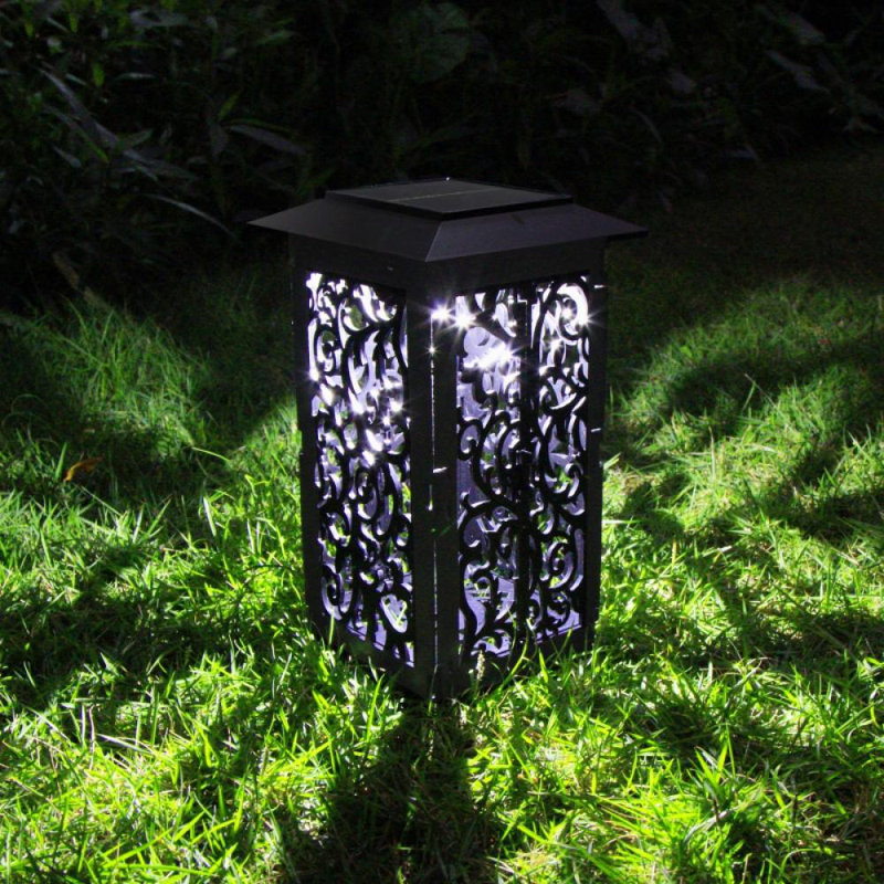 Norbi Black Low Voltage Solar Powered Integrated LED Pathway Light ...