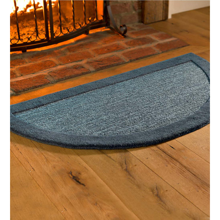 Plow & Hearth Madrid Banded Half-Round Hearth Rug, 2' x 4' & Reviews ...