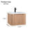 Ebern Designs Wall-Mounted Modern Floating Bathroom Vanity With Sink ...