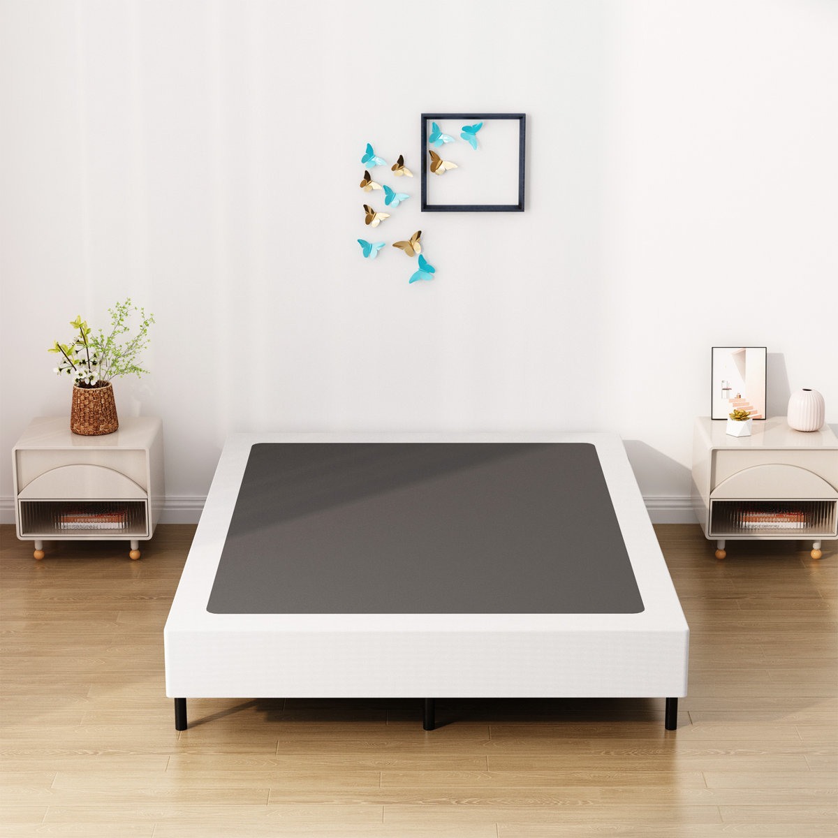 Alwyn Home Metal Box Spring with Fabric Cover-Multiple Sizes & Reviews ...