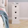ClassicLiving Yanchep 3 Drawer Bedside Table Set Of 2, White Storage ...