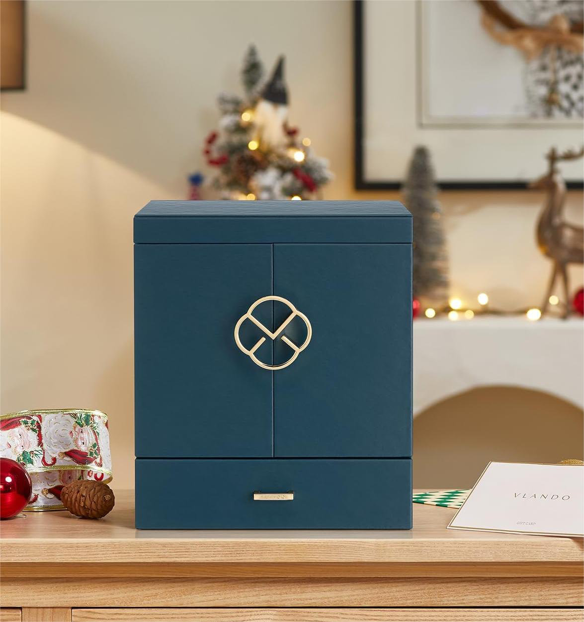 Mercer41 Large Jewelry Box, 6 Tier Jewelry Boxes Organizers, Mirror ...