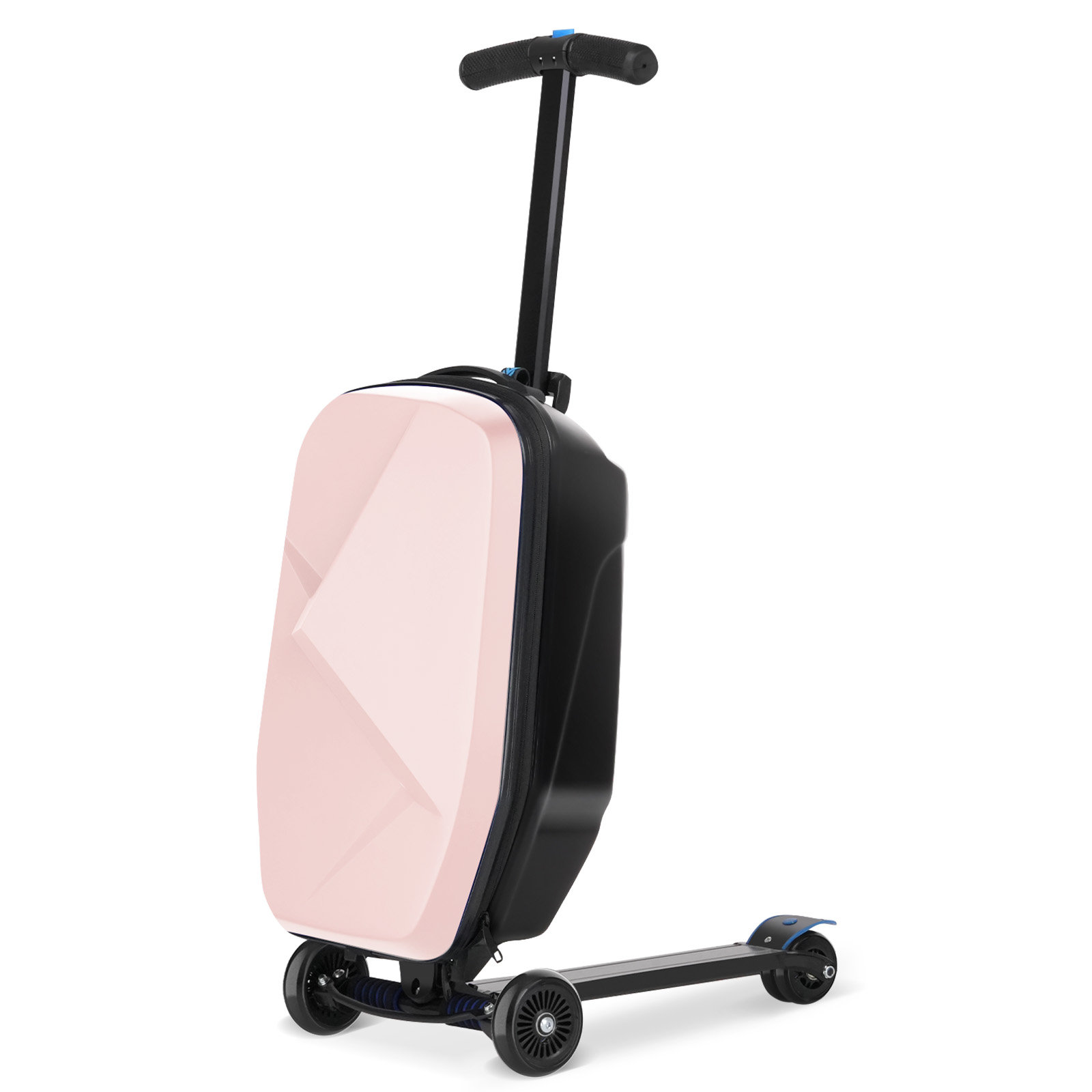 Advwin Scooter Luggage, Hardside Ride On Suitcase Multifunctional ...