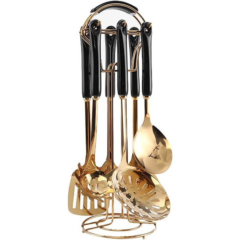 Wuyi 7 Piece Stainless Steel Cooking Utensil Set | Wayfair