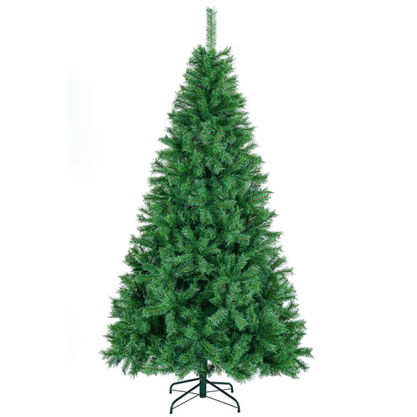 The Holiday Aisle® Kewanda 7.5ft Unlit Christmas Tree with Stand | Wayfair