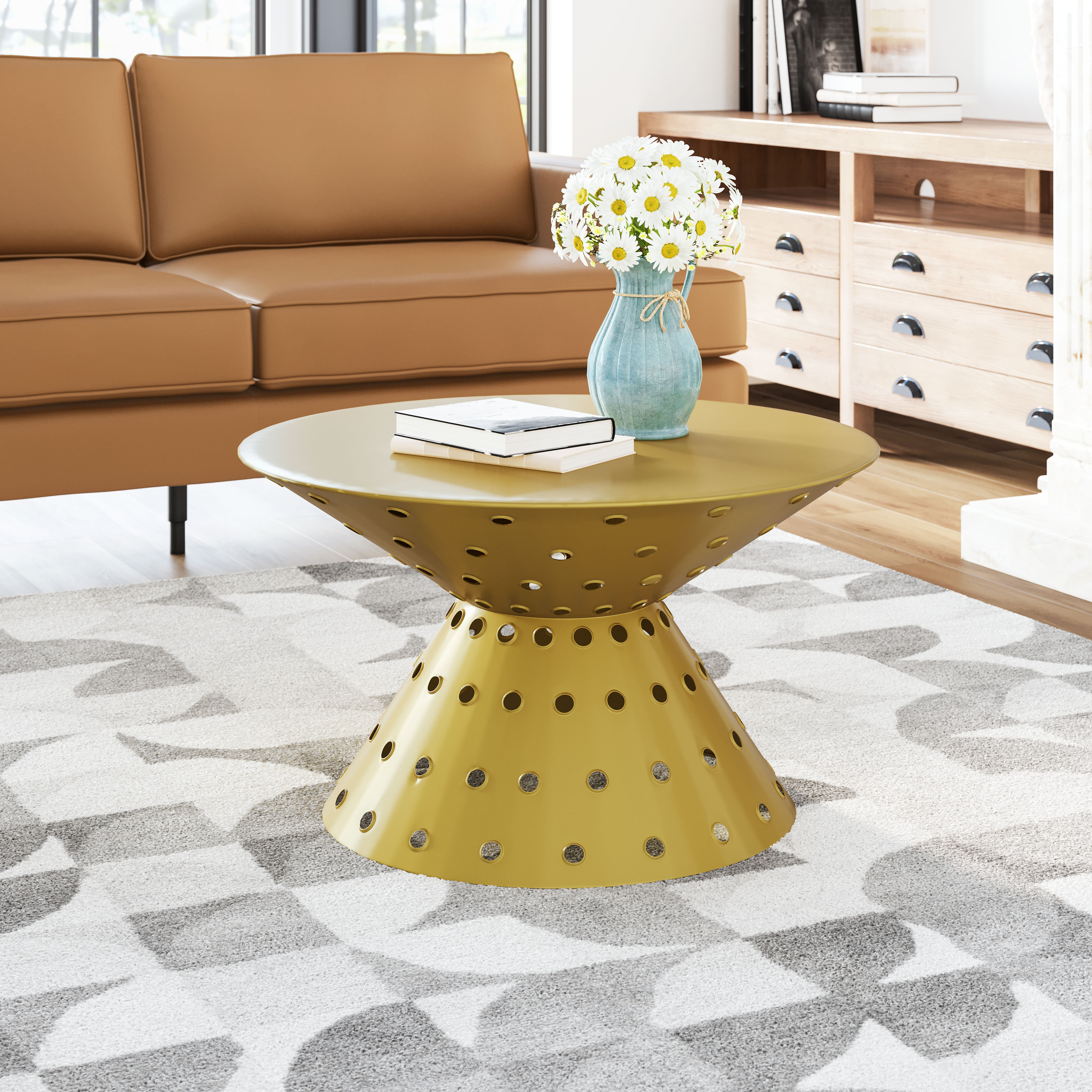 Everly Quinn Coffee Table Gold | Wayfair