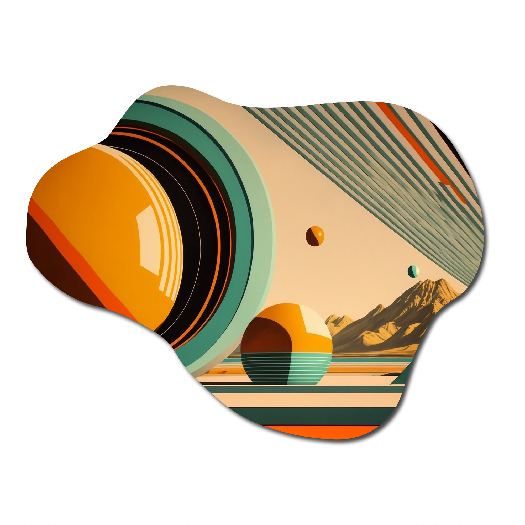 Design Art Vintage Mid-Century Graphics III - Modern Midcentury Cloud ...