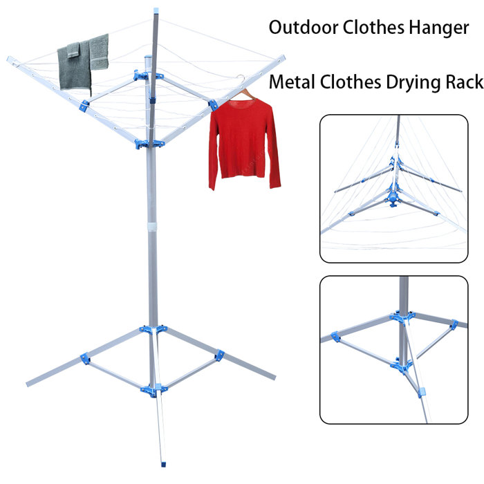 Rebrilliant Rotary Clothesline Dryer Laundry Rack Folding Clothes ...