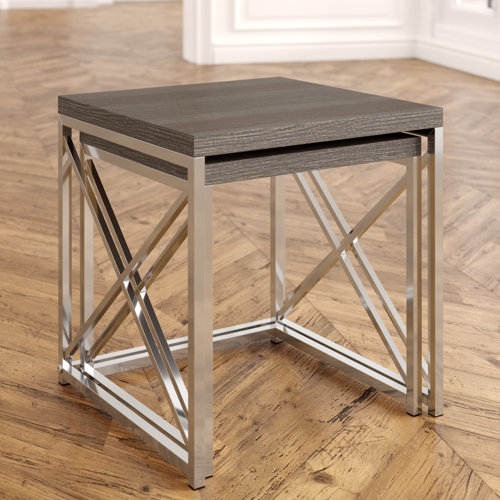 Wade Logan® Gragg Nesting Table Side 2 - Pieces End, Metal, Accent ...