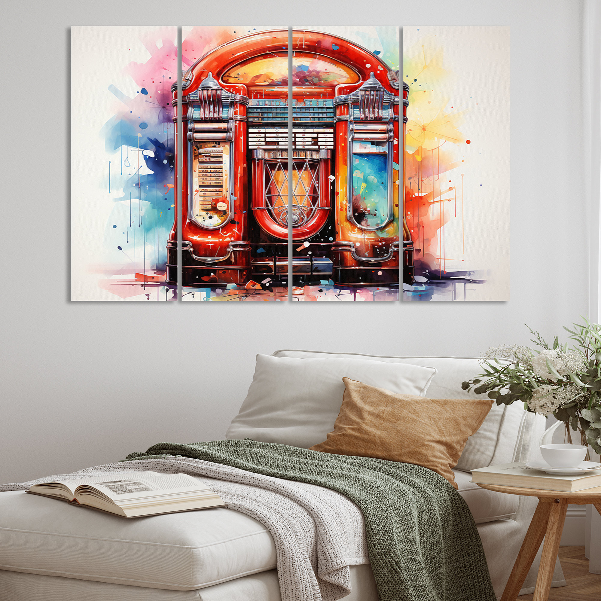 Winston Porter Jukeboxe Retro Resonance Pointillism I On Canvas 4 ...
