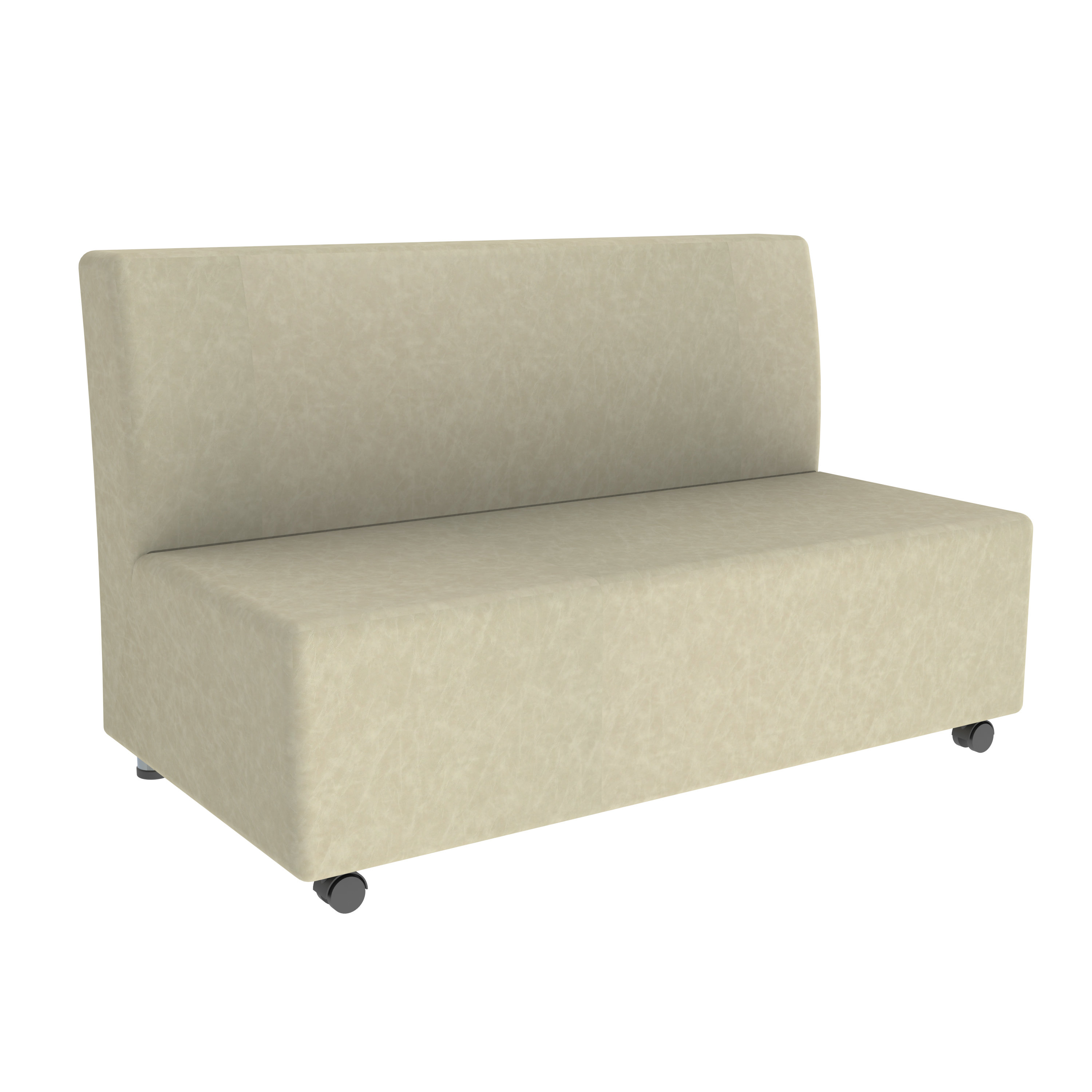 Factory Direct Partners Pro Series Rustic Upholstered Armless Mobile ...