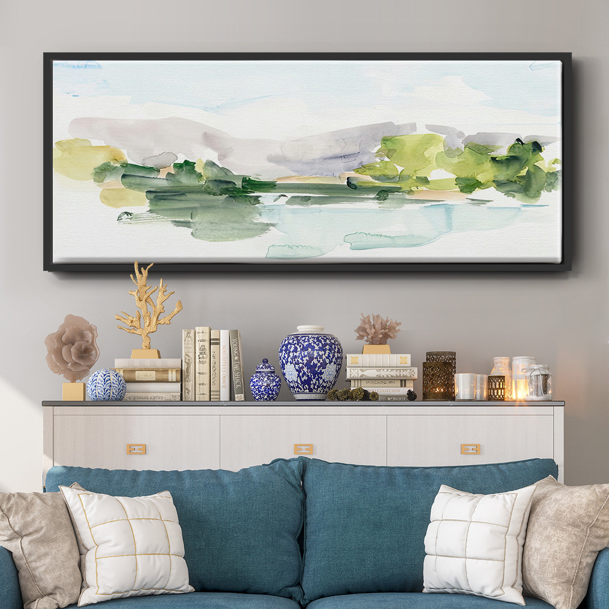 Wexford Home Tangerine Sunset II- Framed Canvas | Wayfair