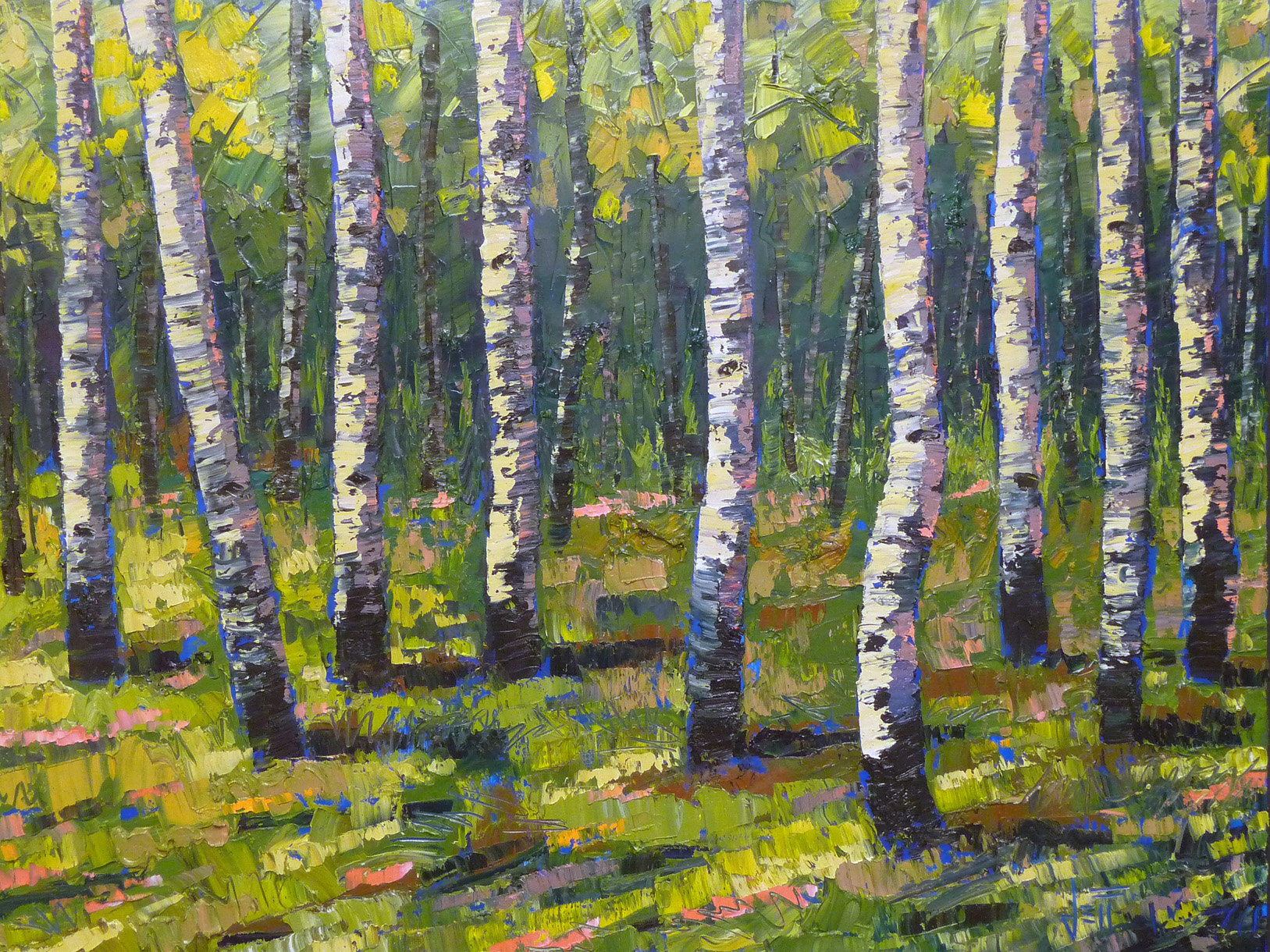 The Finishing Touch 'Shades of Spring' Painting Print on Wrapped Giclee ...