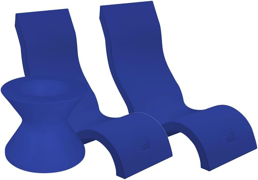 Ledge Lounger Signature Chairs with Ice Bin Side Table | Wayfair