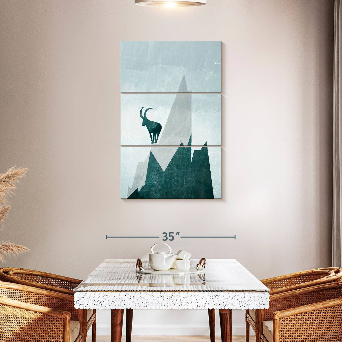 Ebern Designs Brampt Blue Mountain Goat | Wayfair