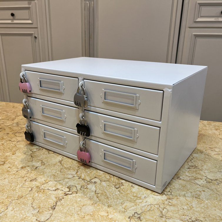 FixtureDisplays 6-Slot Clasp Locker Cell Phone Ipad Mini Charging ...