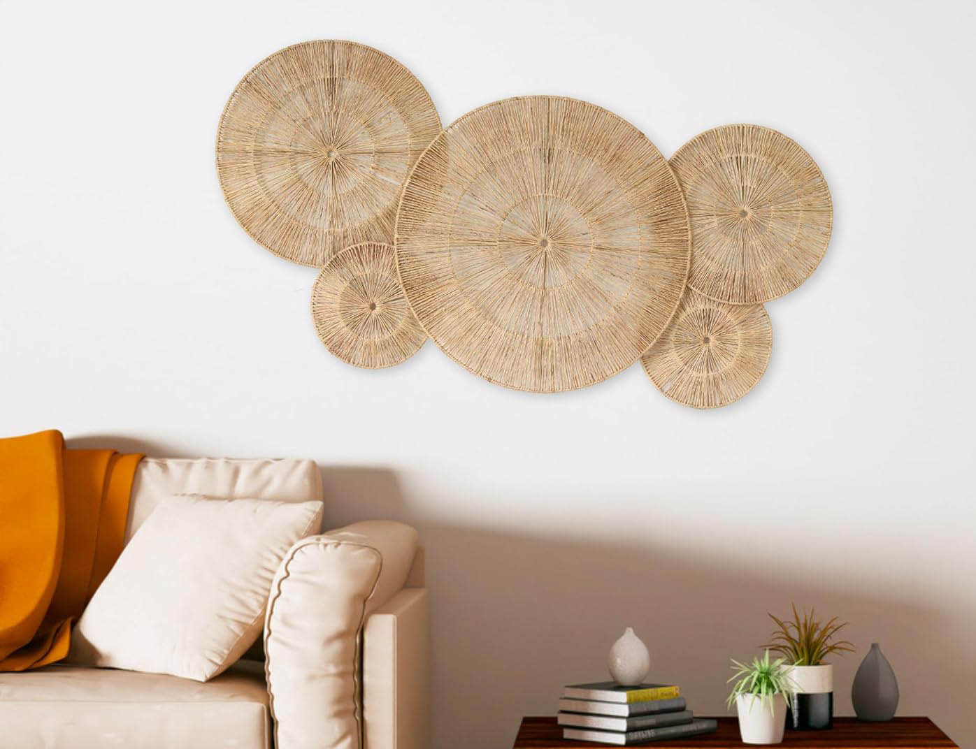 Dakota Fields Boho Wall Decor Boho Wall Art & Decorative Basket Set ...