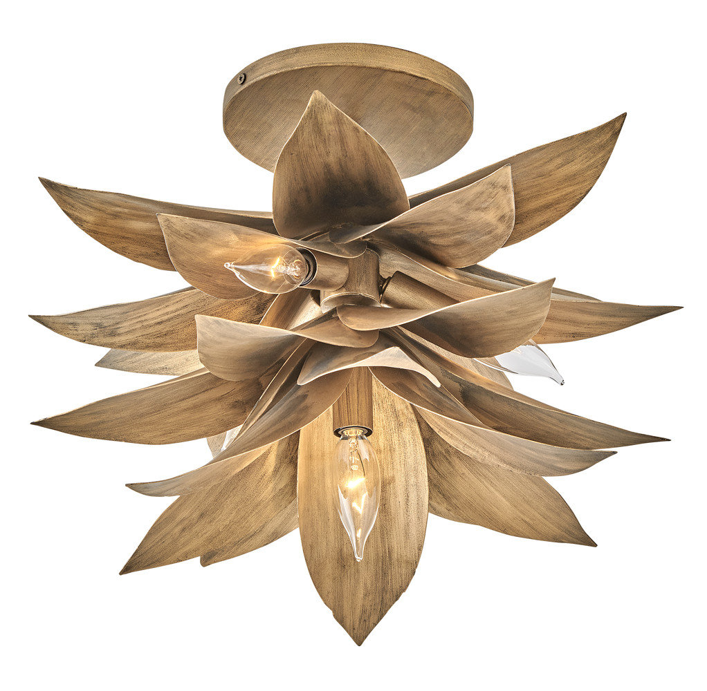 Fredrick Ramond Agave 4-Light Hand Sculpted Convertible Pendant ...