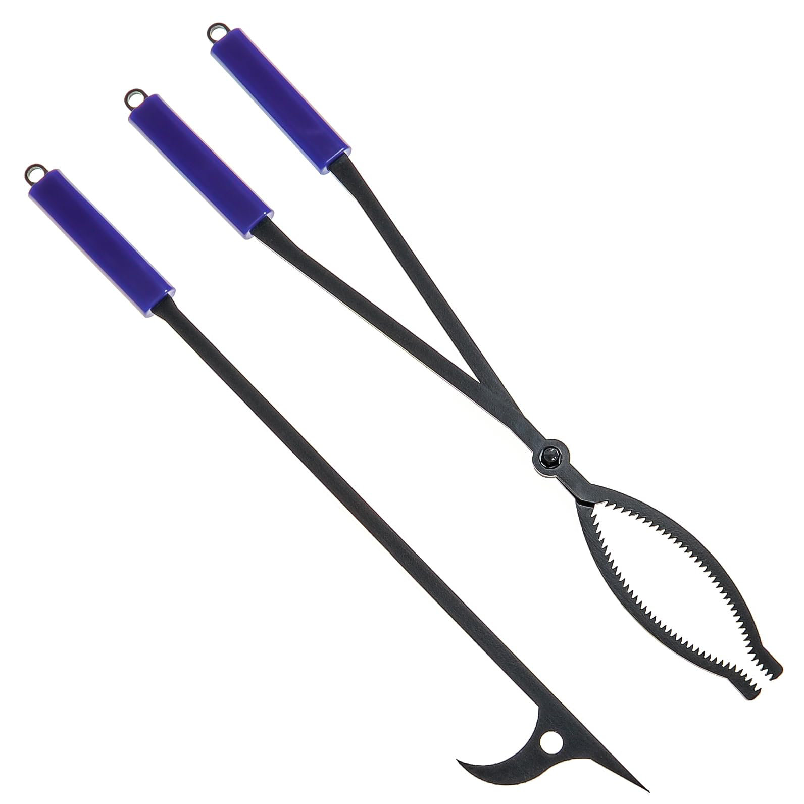 Symple Stuff Heavy Duty Fire Tongs Set, Fire Poker And Log Grabber Set ...
