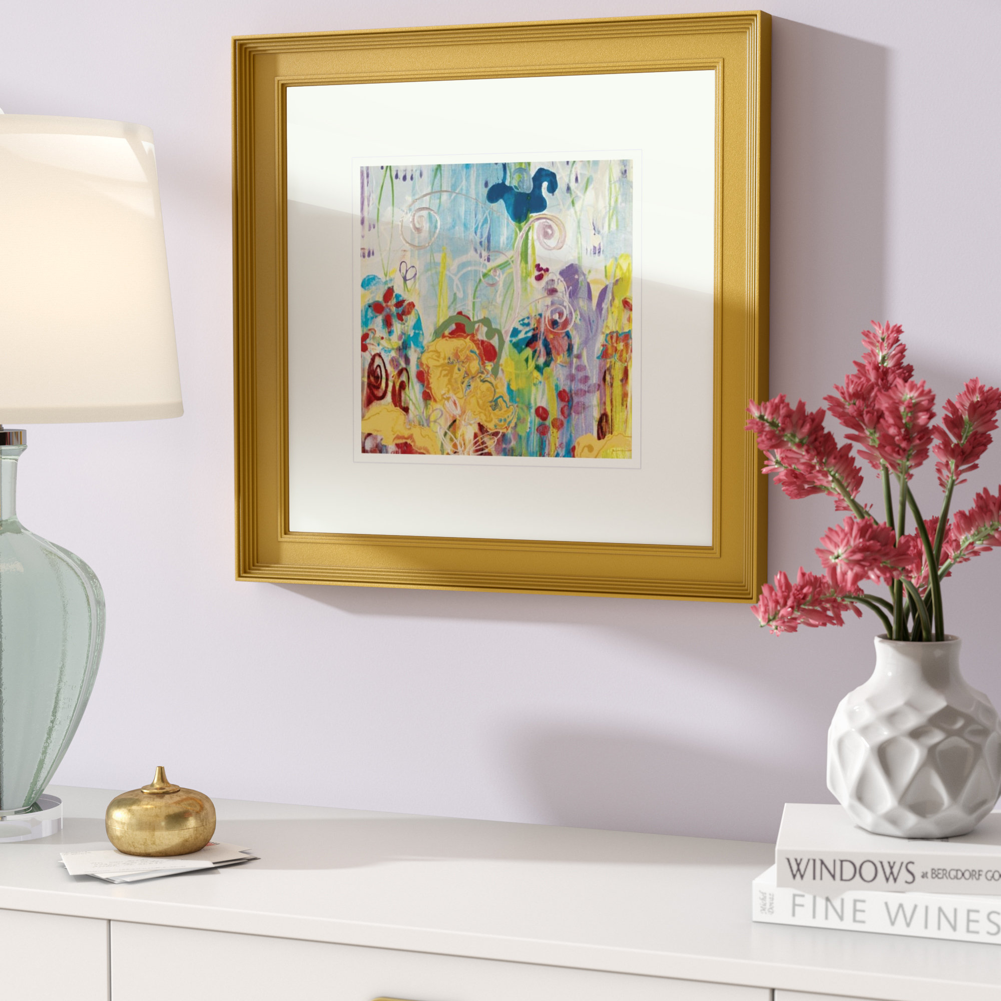 East Urban Home 'Good Morning Garden' Framed Oil Painting Print ...