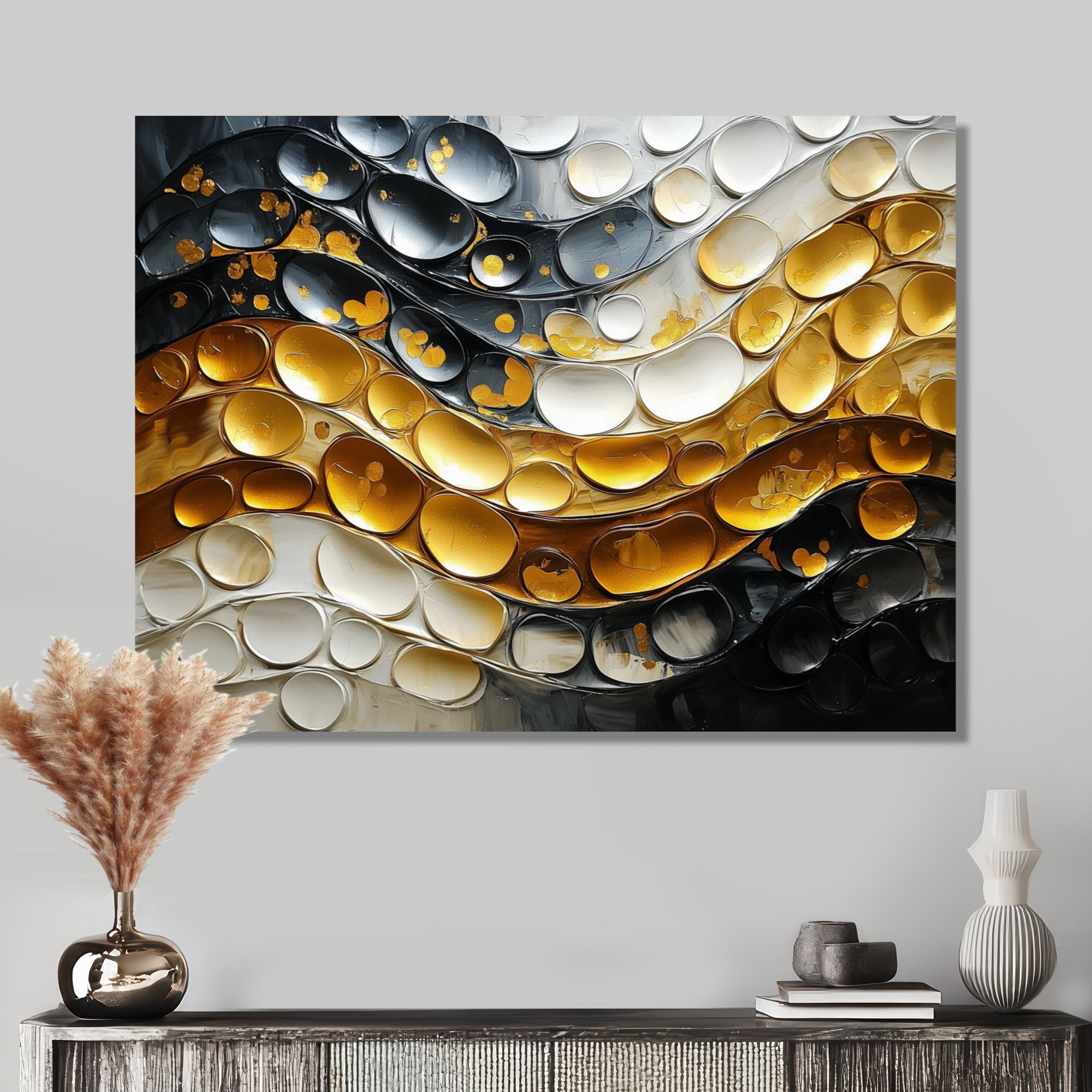 Mercer41 Golden Passage To Transitional Art II - Abstract Modern ...