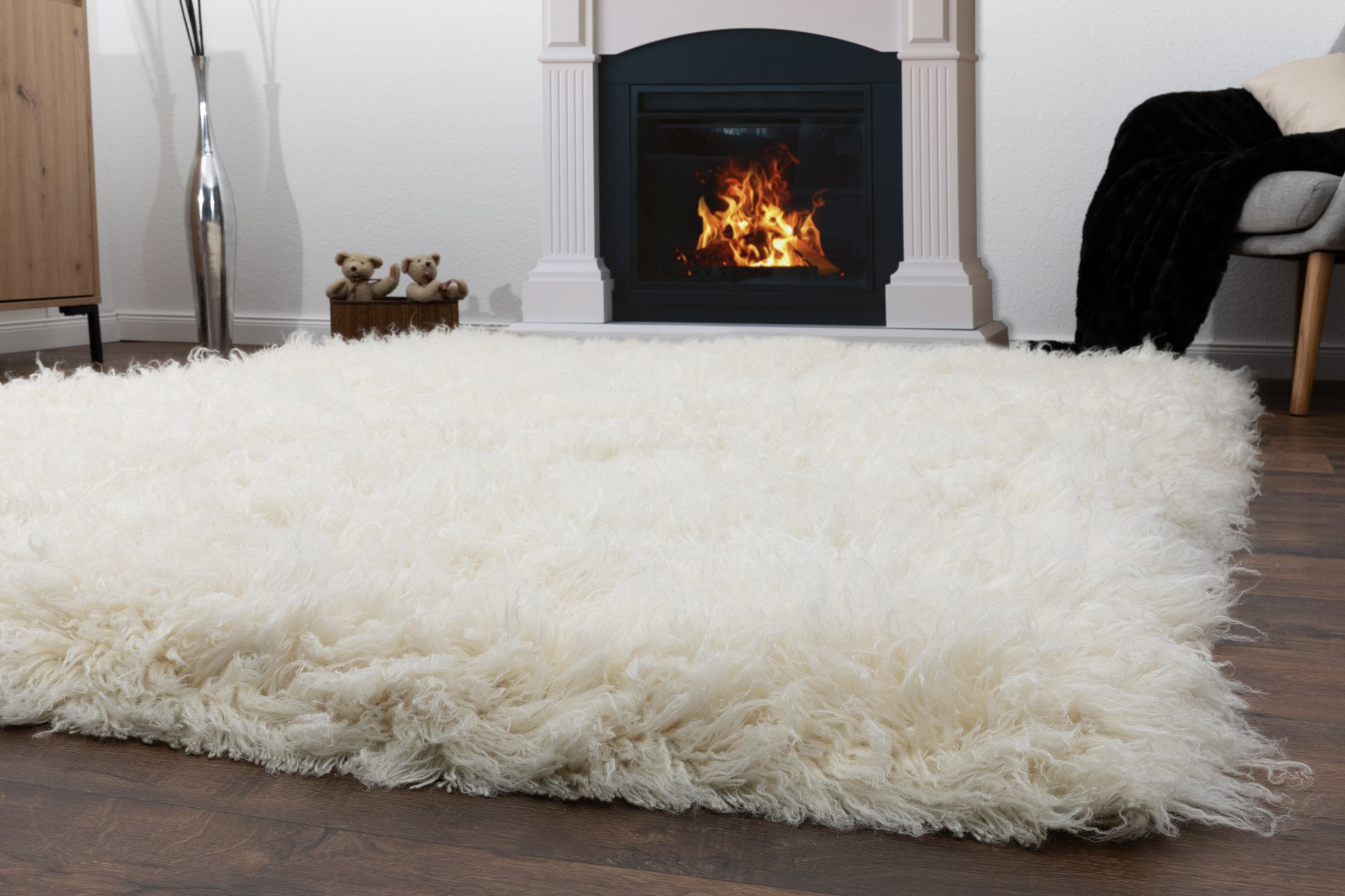 Mack + Milo Original Greek flokati Rug Jeffry made of wool 4000 g/m² ...