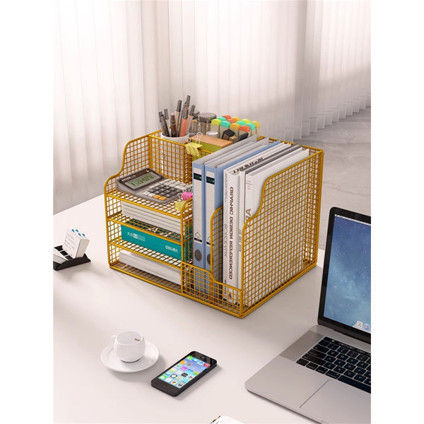 Hokku Designs Rajohn Metal Desk Organizer | Wayfair