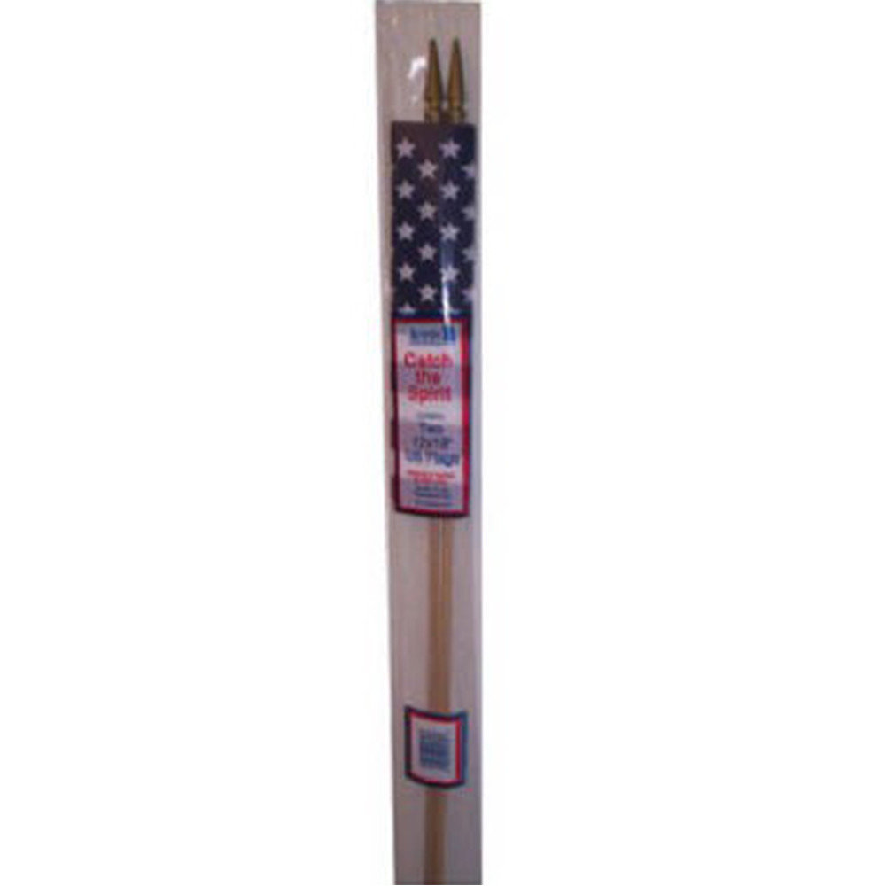 Annin Flagmakers 12x18 Polyester Garden Flags, American Flags (Pack of ...