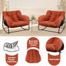 Ebern Designs Luisangel Iron Outdoor Rocker Chair & Reviews | Wayfair