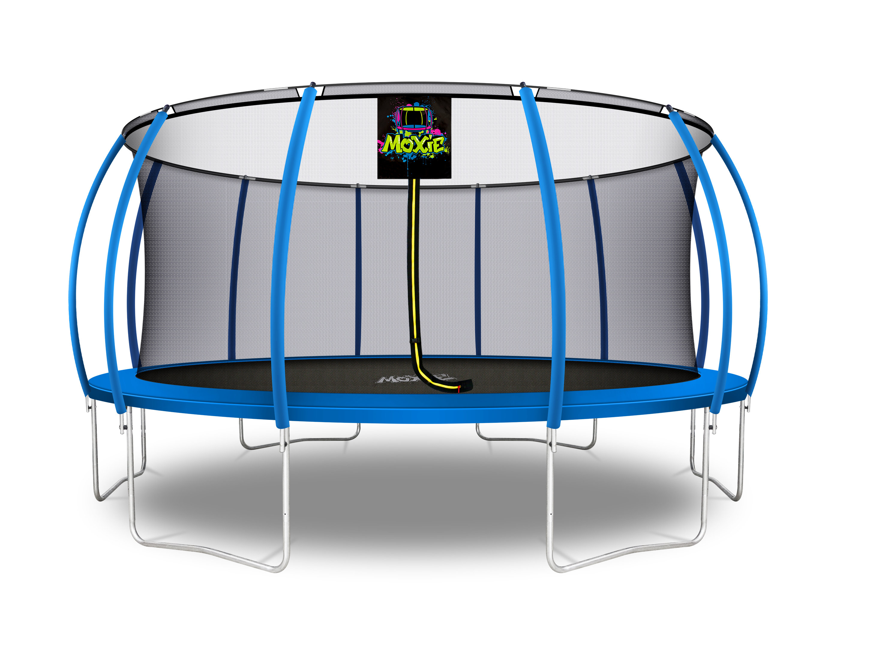 Moxie Machrus Moxie Pumpkin-Shaped Outdoor Trampoline Set with Top-Ring ...
